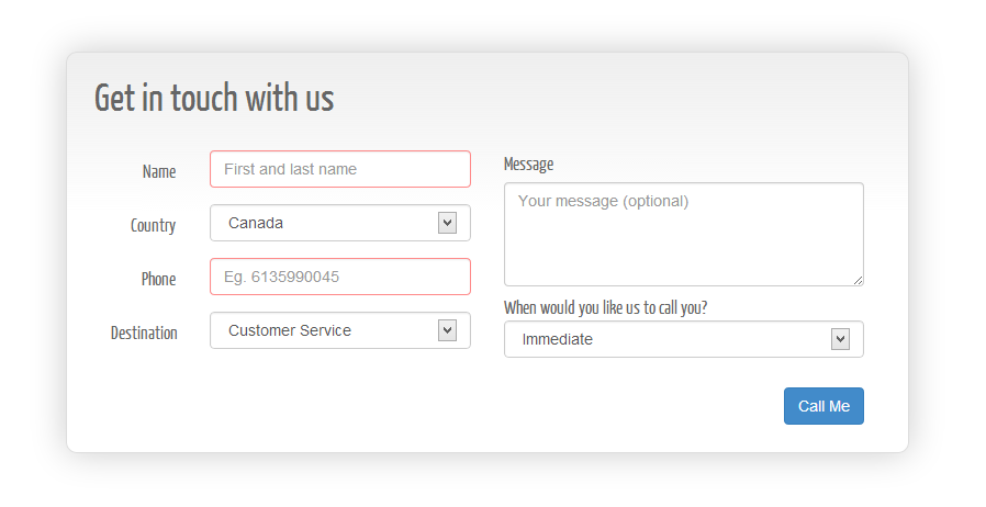 Configuring the web callback template