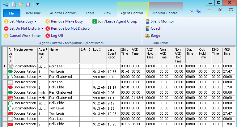 Employee and Agent control