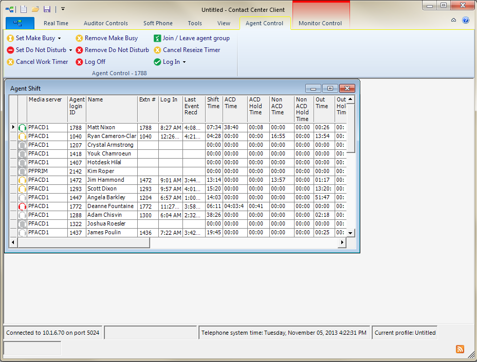 Employee and Agent control