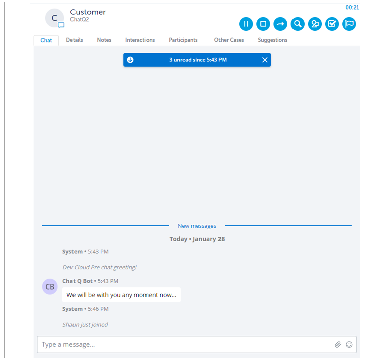 Handling Contact Center Messenger in Ignite