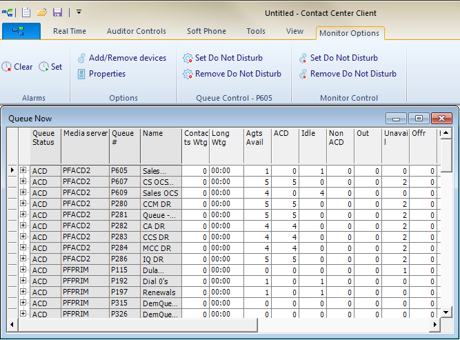 Manually controlling queues