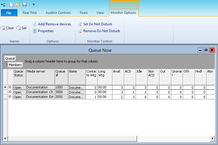 Manually controlling queues