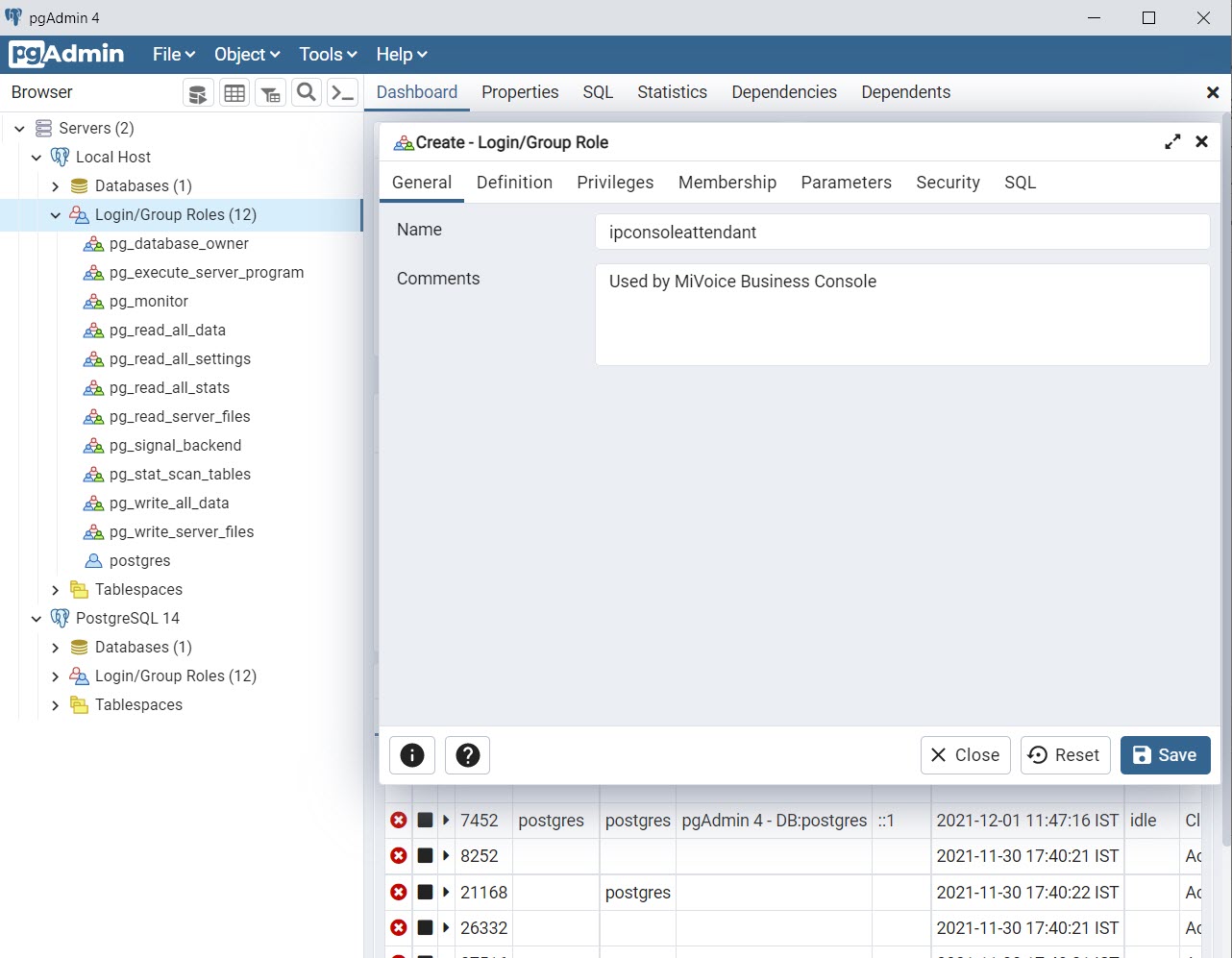 Setting Up Postgres 14 Database