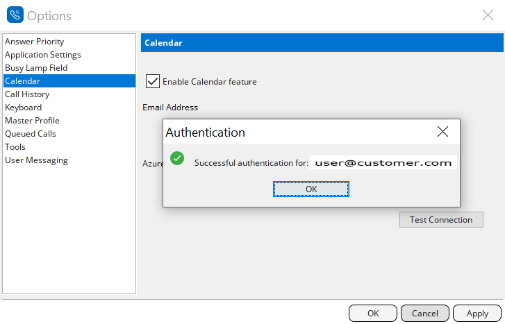 Configuring MS Office Calendar Panel Without Azure Active Directory