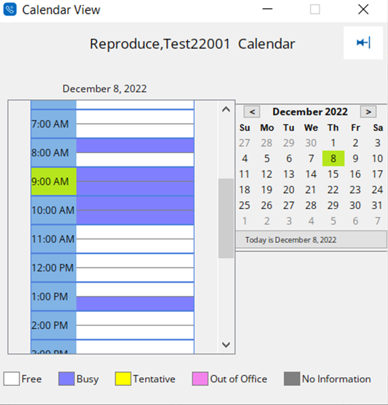 Calendar Integration Usage
