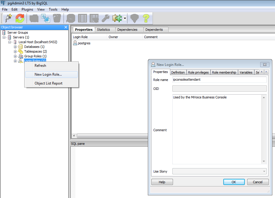 Setting Up Postgres 9.6 Database Setting Up Postgres 9.6 Database