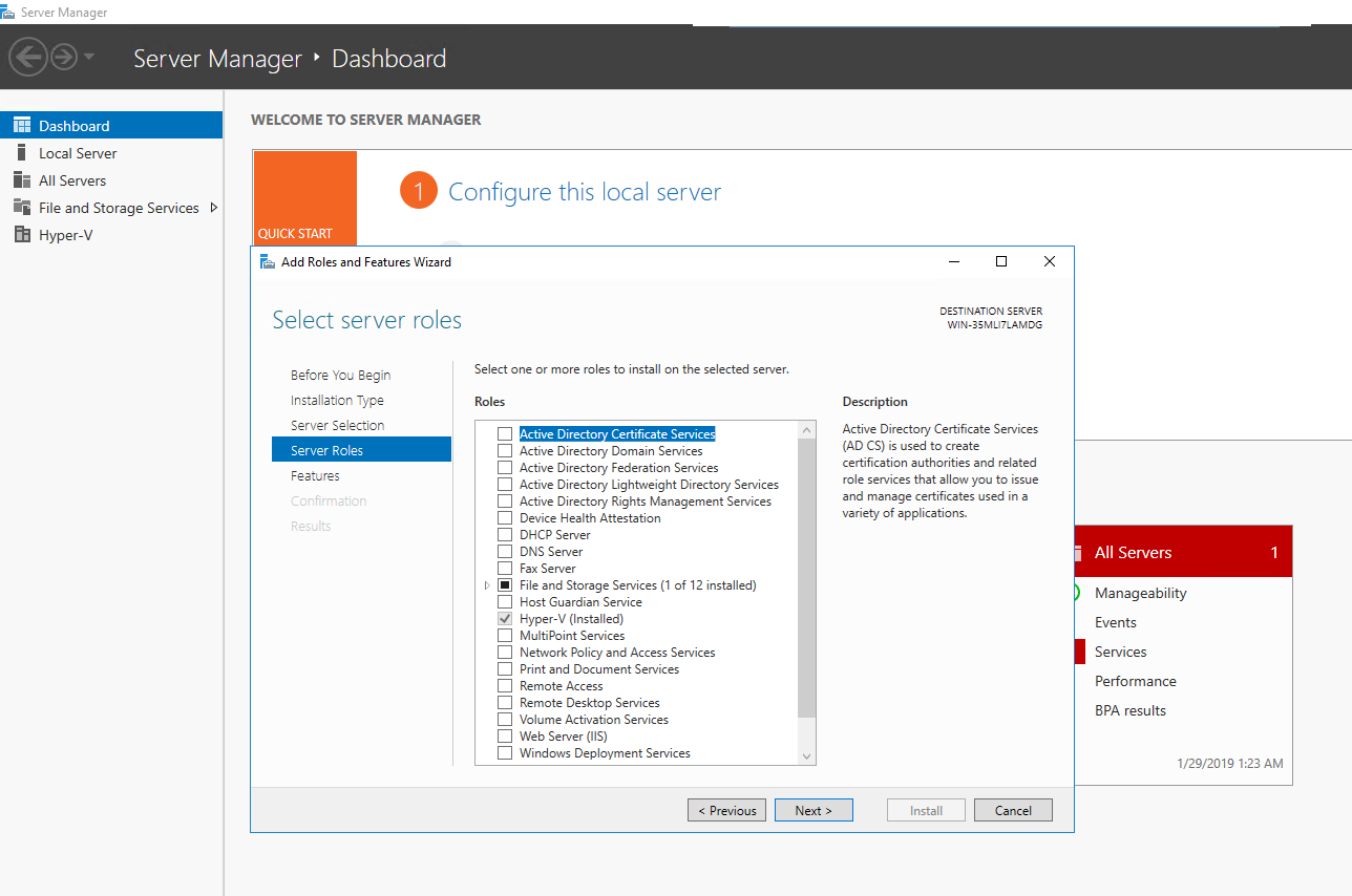 Installing MX-ONE on Hyper-V