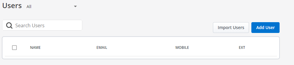 Bulk Import of Users