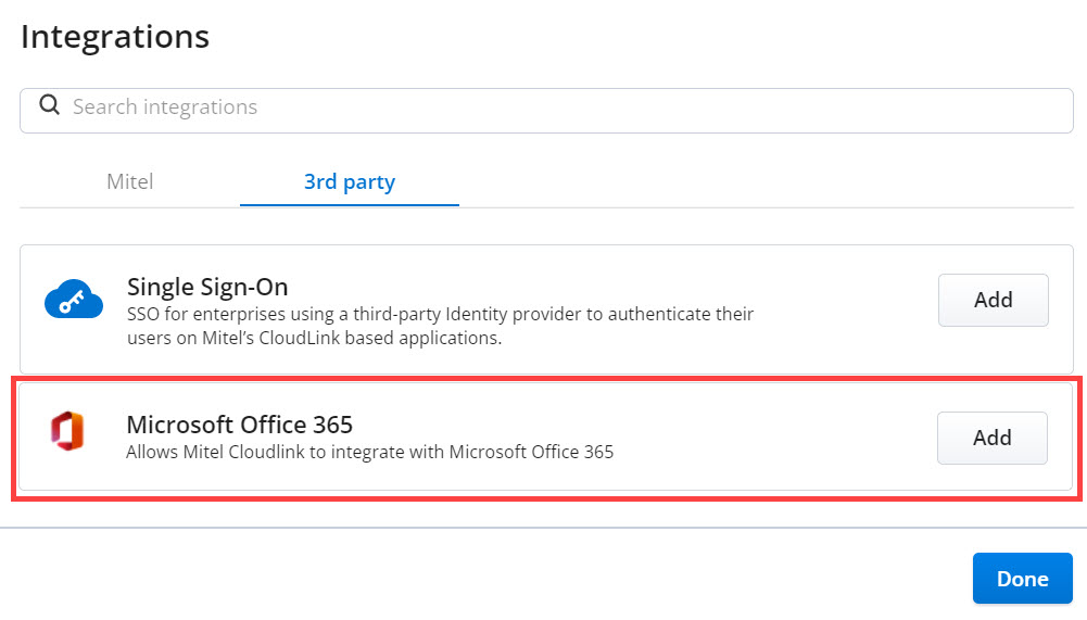 Integrating Microsoft Office 365 with CloudLink Accounts Console