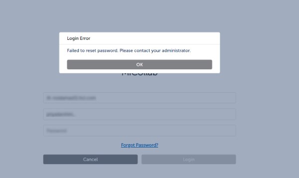 Resetting MiCollab Client password