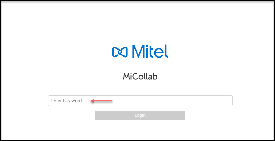 Log in to MiCollab Client